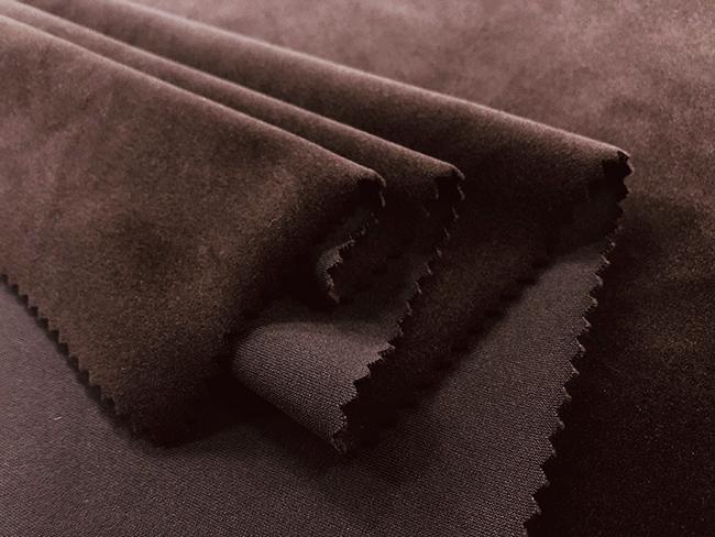 300GSM 90% Polyester Microfiber Velvet Fabric for Home Textile Brown