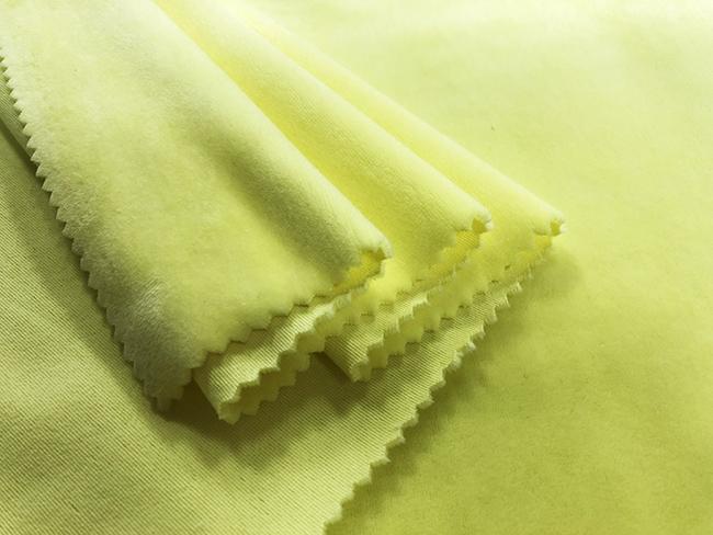 300GSM Plush Toy Fabric Stretchy / 92 Polyester 8 Spandex Warp Knitting ...
