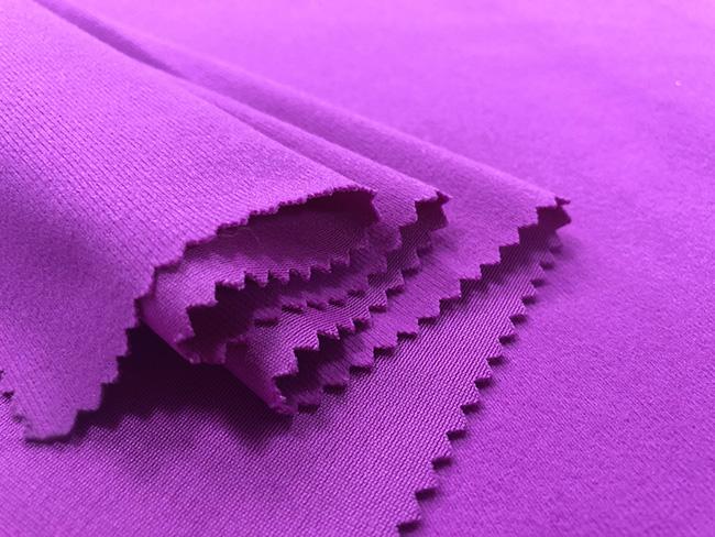 210GSM Brushed Knit Fabric 100 Percent Polyester For Accessories Violet